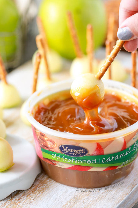 Mini Caramel Apple Dippers - Spend With Pennies