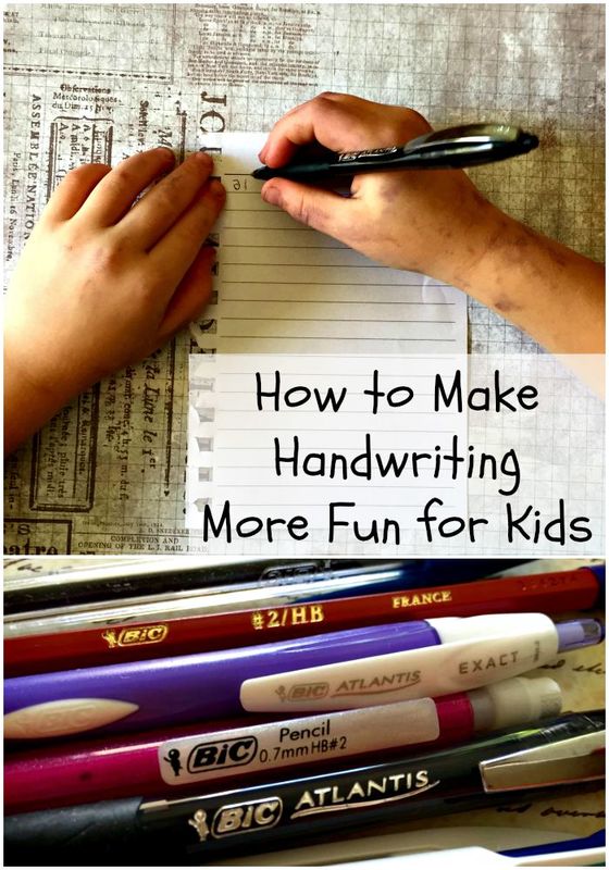 How To Make Handwriting More Fun For Kids Dollar Store Crafts